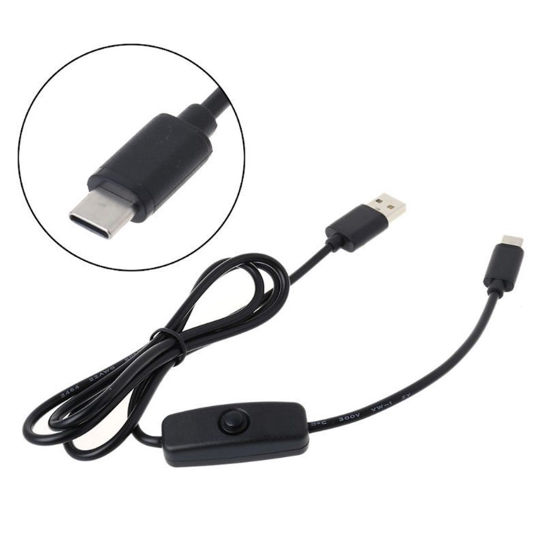 Cable Switch On/Off USB A a USB-C – Microbot México