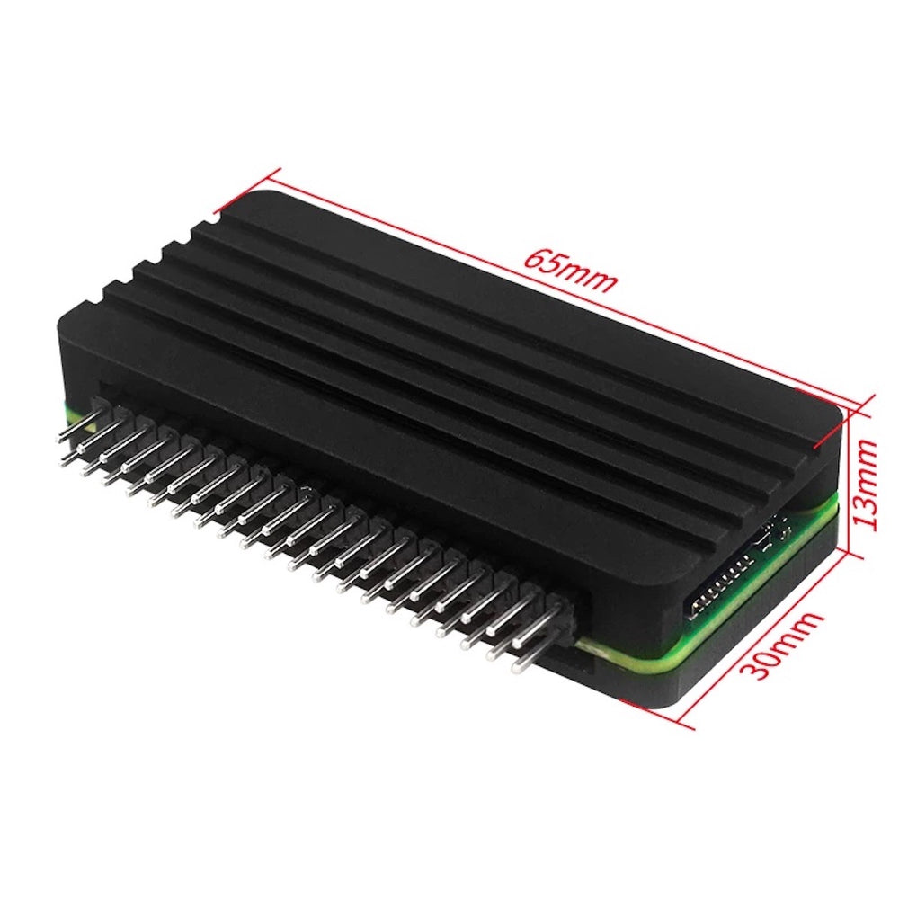 Carcasa Case Raspberry Pi Zero 2 W Disipador Aluminio Pi Kit Microbot