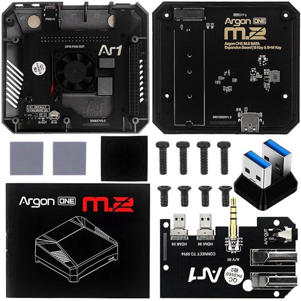 Carcasa Argon One M2 Aluminio – Microbot México