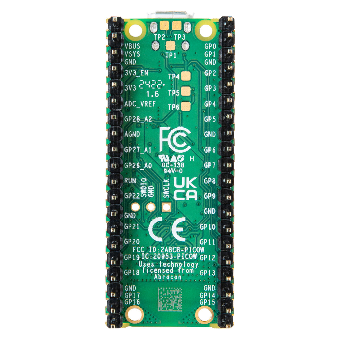 Raspberry Pi Pico W Headers Microcontrolador Rp2040 Wifi Kit – Microbot México