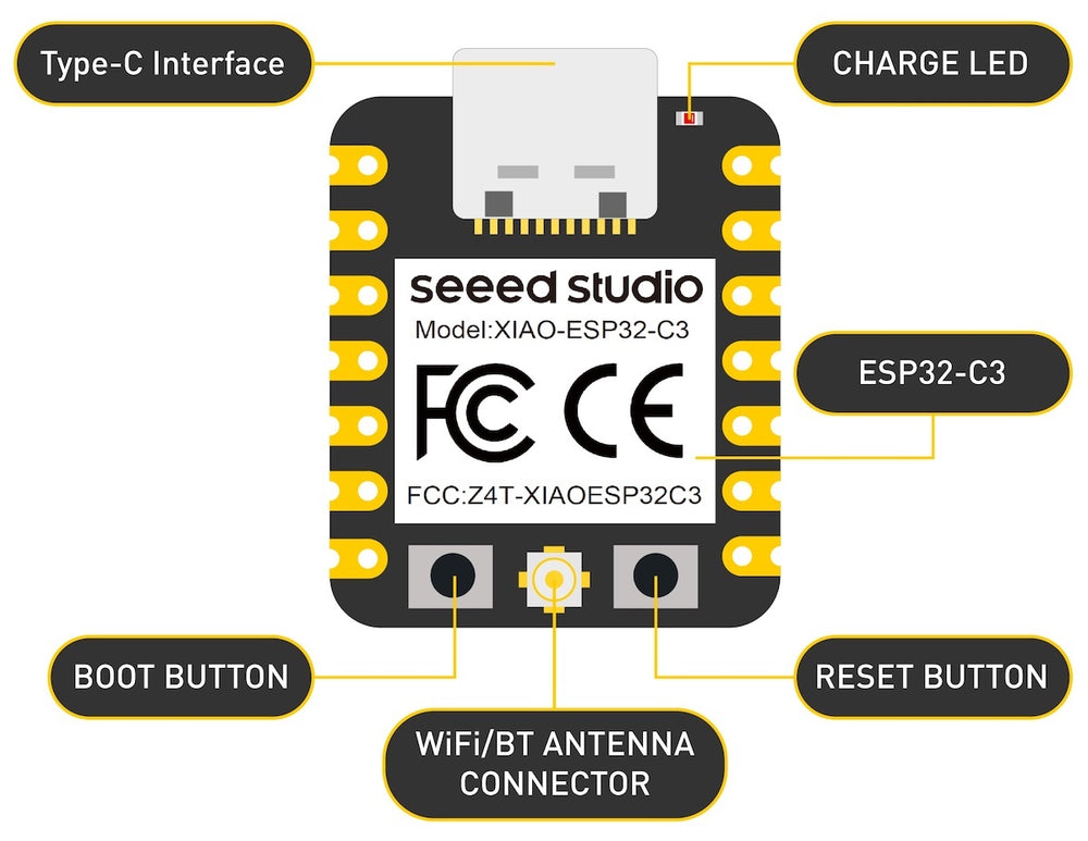 Seeed Studio XIAO ESP32C3 – Microbot México