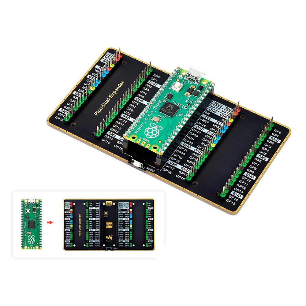 Dual Expander Raspberry Pi Pico – Microbot México