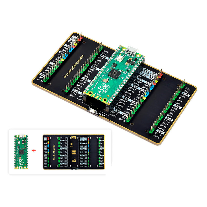 Dual Expander Raspberry Pi Pico – Microbot México