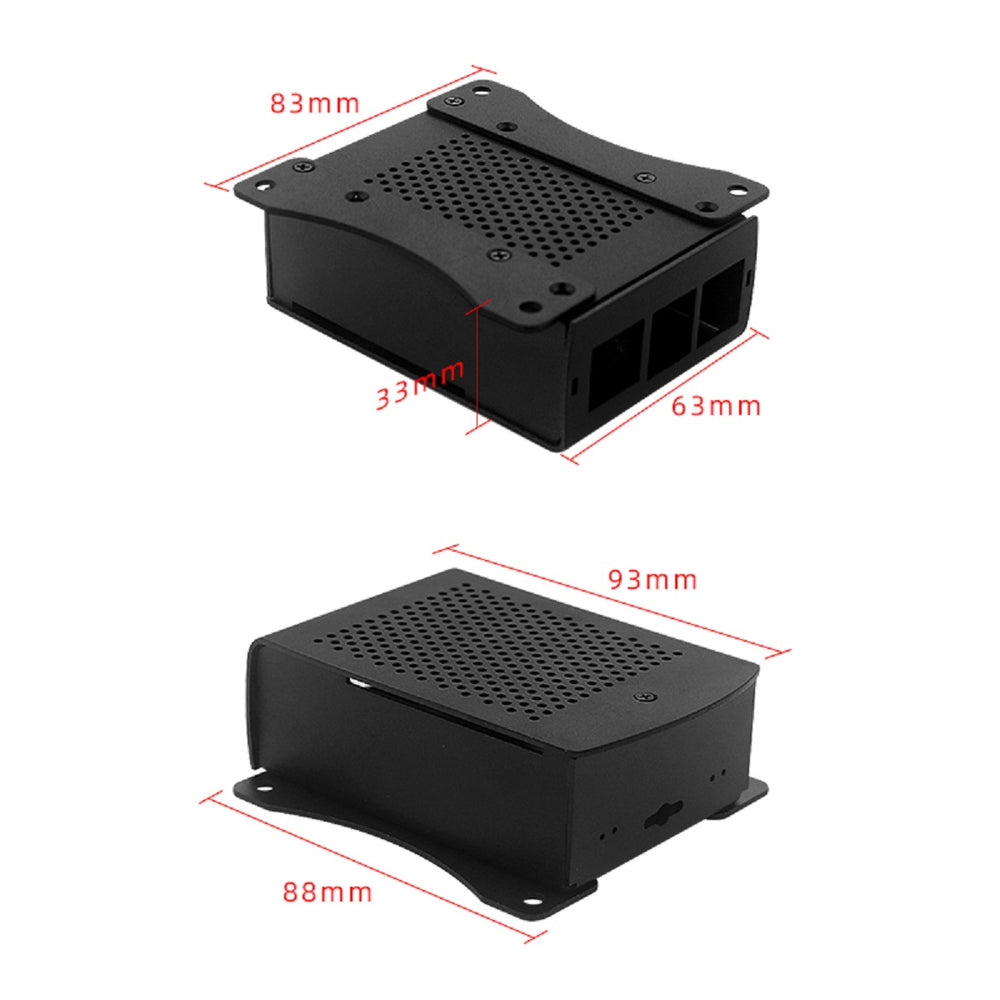 Case Aluminio Raspberry Pi4 B Carcasa Soporte Vesa Pi 4 B Microbot México