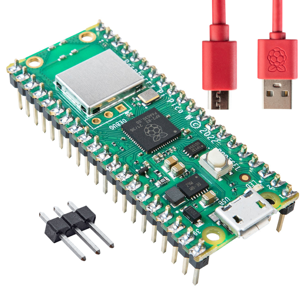 Kit Raspberry Pi Pico W Cable Usb Oficial Microbot México